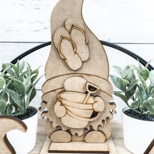 Trio Summer Gnomes DIY Kit | Summer Craft Kit Decor DIY | Surf Board ...