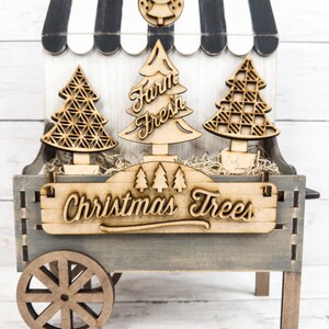 Christmas Trees Insert DIY Craft KIT Interchangeable Box Bases | Xmas ...