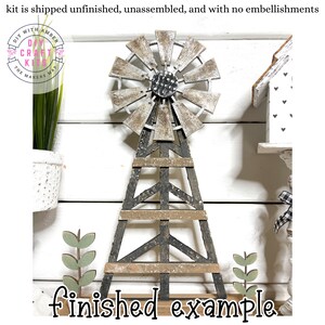Windmill DIY Kit | Farmhouse Decor | Everyday Decorative Craft | Wood ...