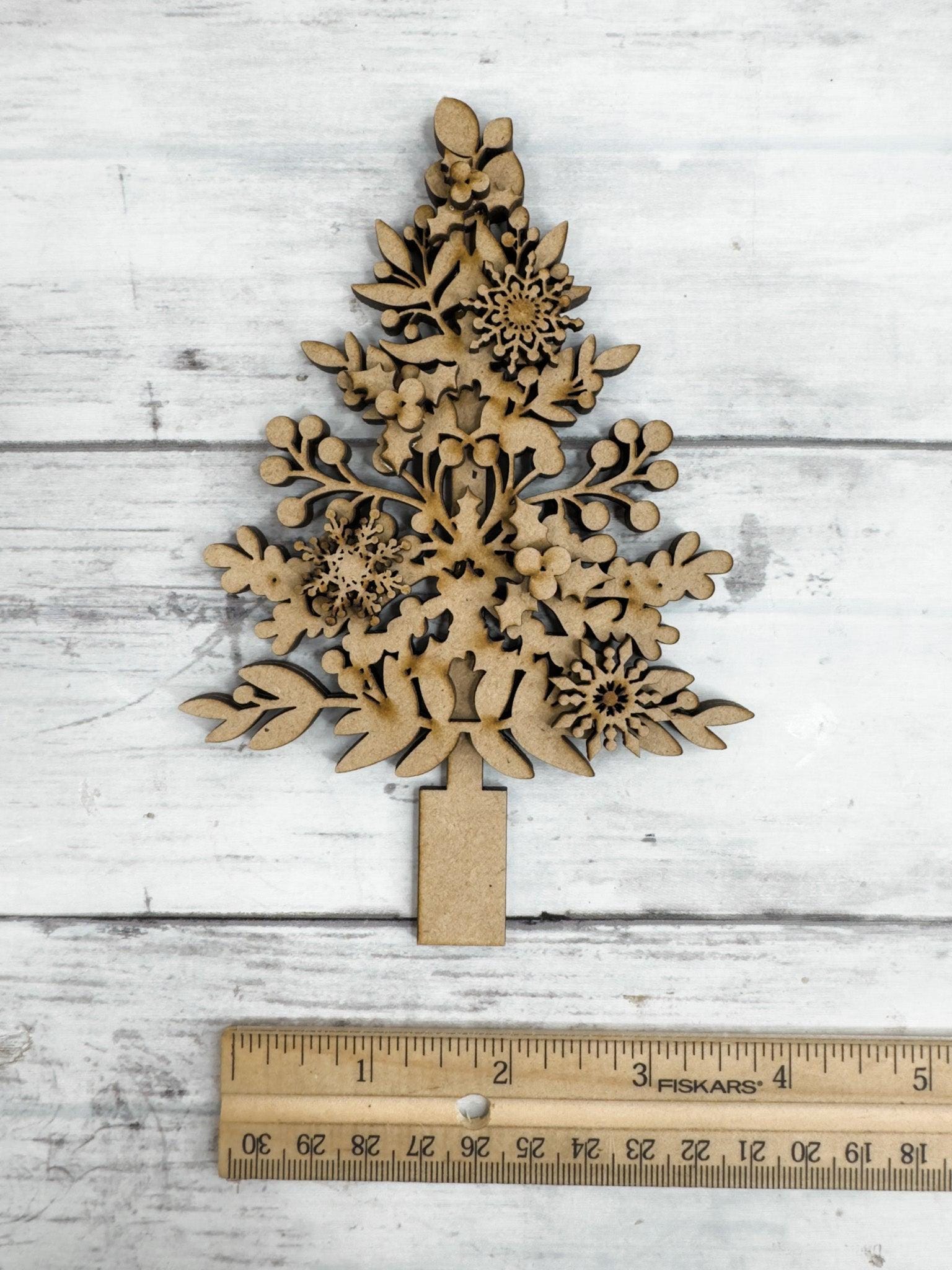 Winter Tree Insert for Interchangeable Spindle Base | DIY Craft Kit ...