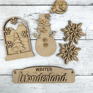 Winter Wonderland Insert DIY Craft KIT Interchangeable Box Bases ...