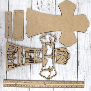 Story of Jesus Cross DIY Kit | Wooden Blank Cross | Religious Easter ...