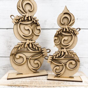 Stacked Flourish Ornaments DIY Craft Kit | Paint Your Own Christmas ...