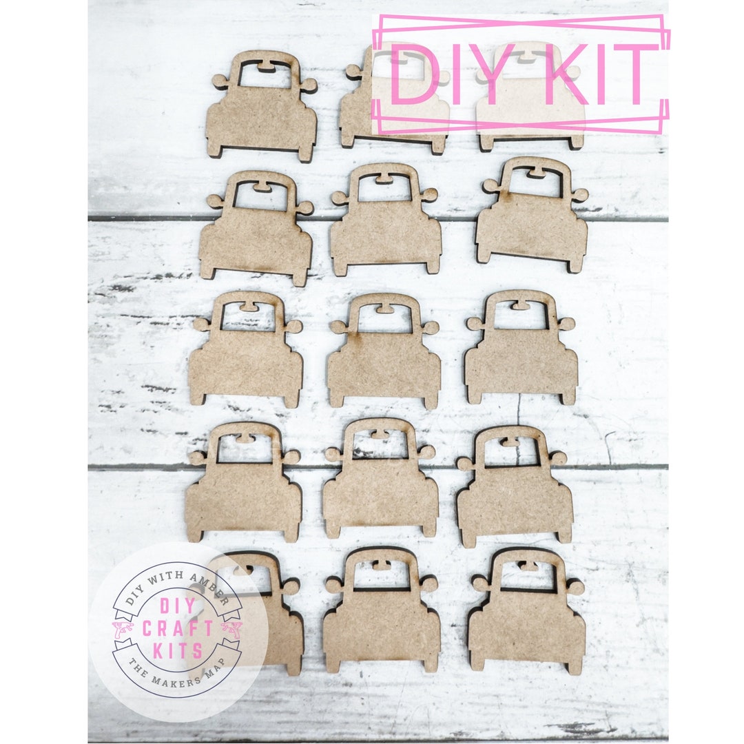 Mini Truck Wood Shapes Set | Truck Shape | Vintage Truck | Wood Cutouts ...