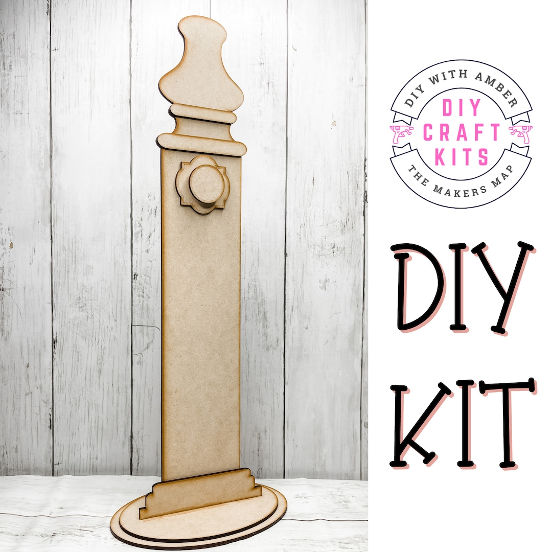 Large Sign Stand for Round Decor Signs DIY Craft Kit | Unfinished Wood ...