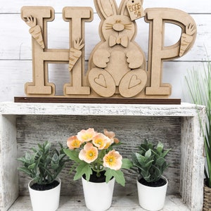 HOP Easter DIY Kit | Easter Bunny Whimsical Decor | Rabbit Spring Craft ...