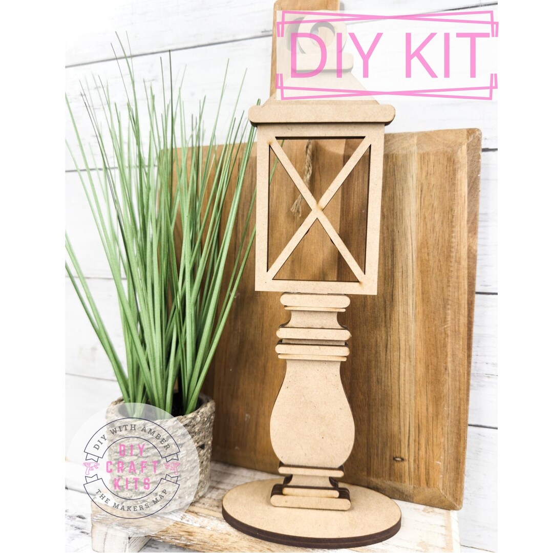 Lantern Insert With Adapter for Interchangeable Spindle Base DIY Craft ...