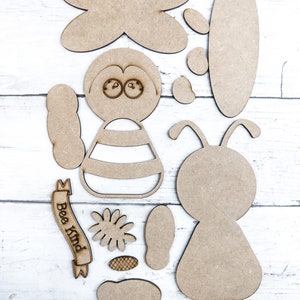 Cute Little Bee Kind Sitter DIY Kit | Wooden Summer Decor | Decorative ...