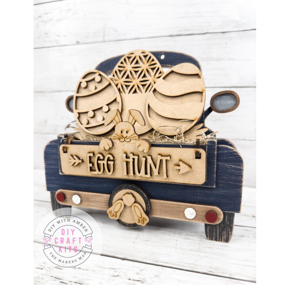 Egg Hunt Insert for Box Interchangeable Bases DIY Craft Kit Blanks ...