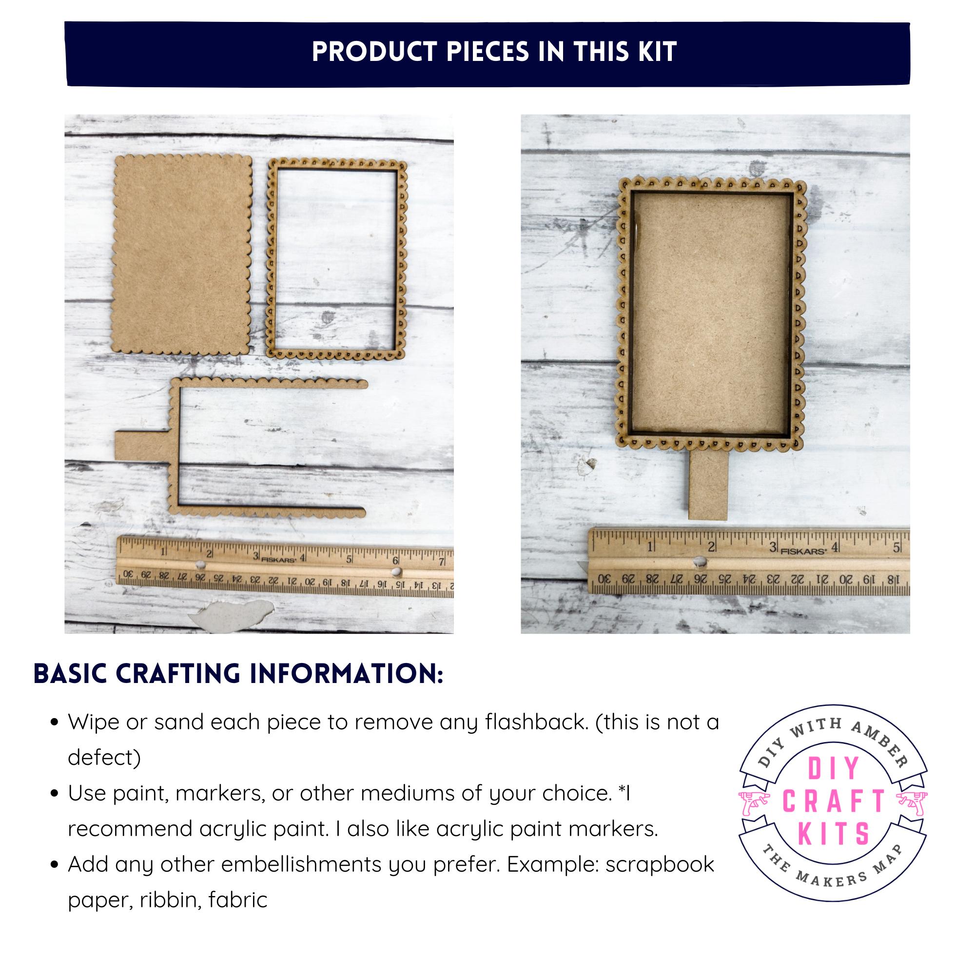 Scalloped Frame Insert for Interchangeable Spindle Base DIY Craft Kit ...