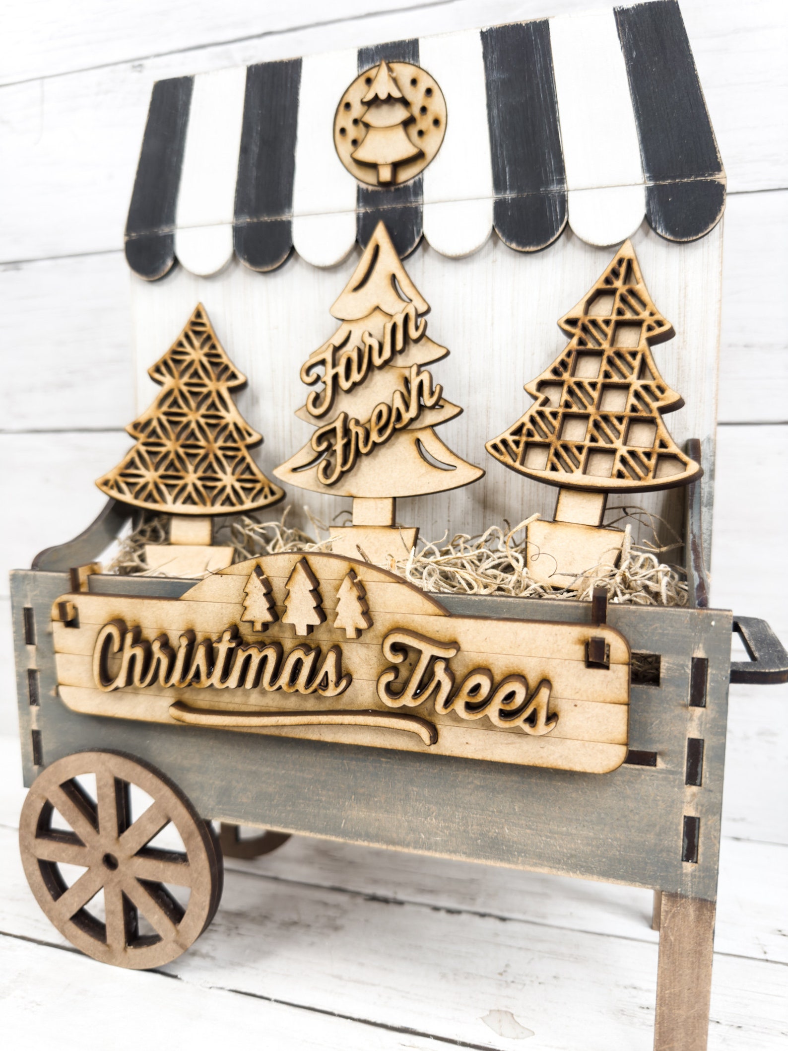 Christmas Trees Insert DIY Craft KIT Interchangeable Box Bases | Xmas ...