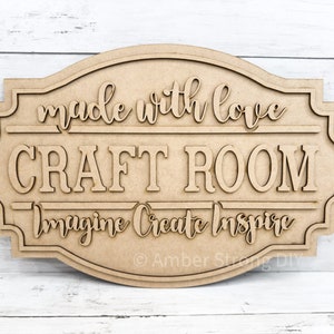 Craft Room Sign DIY Kit | Adult Crafting | Craft Room Decor | Crafter ...