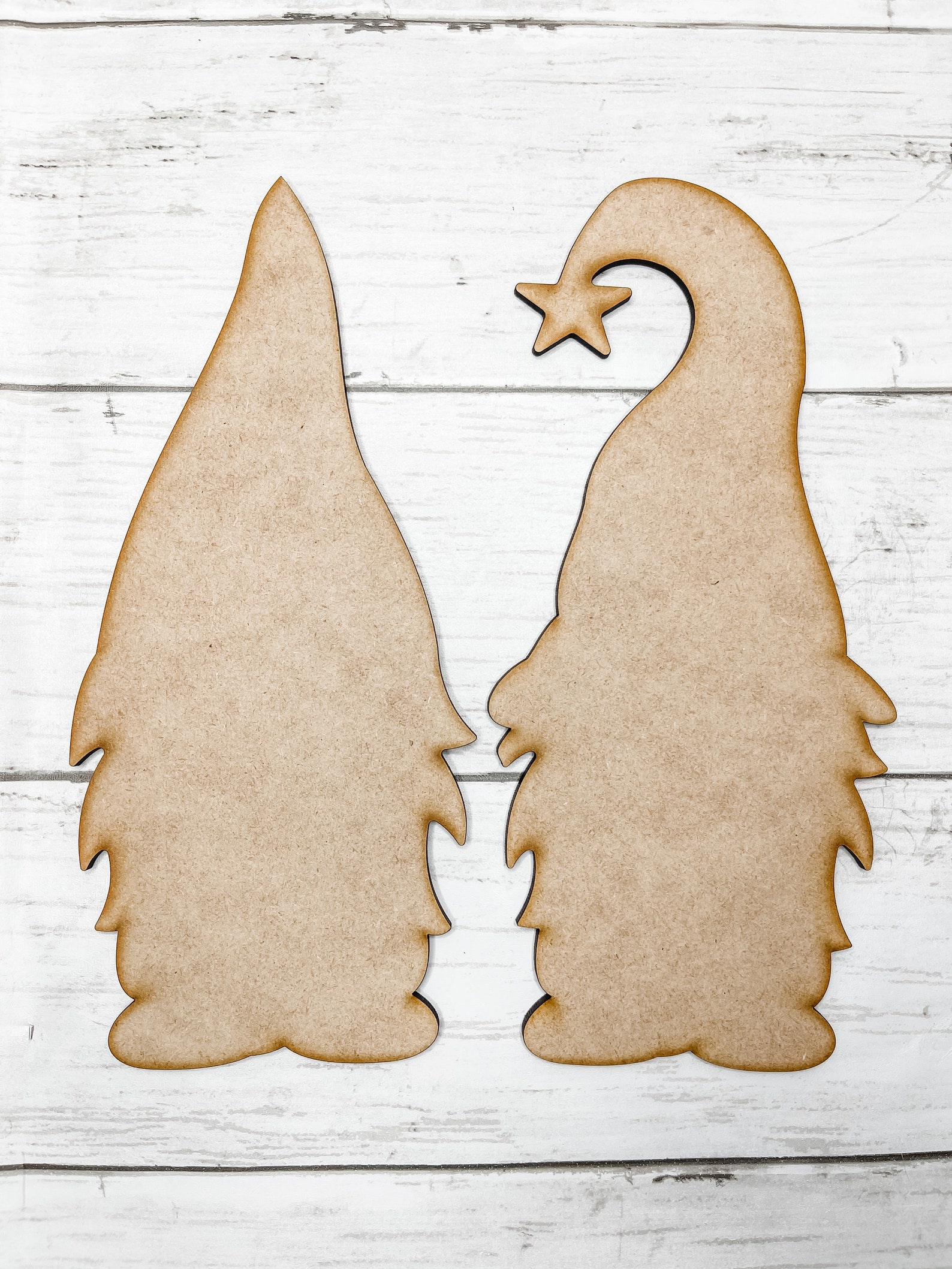 Blank Pair of Gnome Cut Outs DIY Kit Unfinished Wood Craft - Etsy