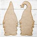 Blank Pair of Gnome Cut Outs DIY Kit Unfinished Wood Craft Blanks Paint ...