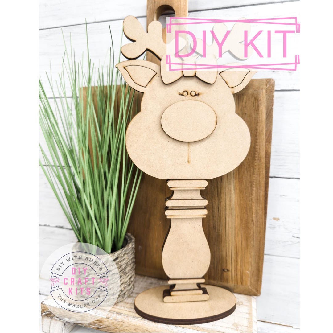 Reindeer Bow Insert for Interchangeable Spindle Base | Classic ...