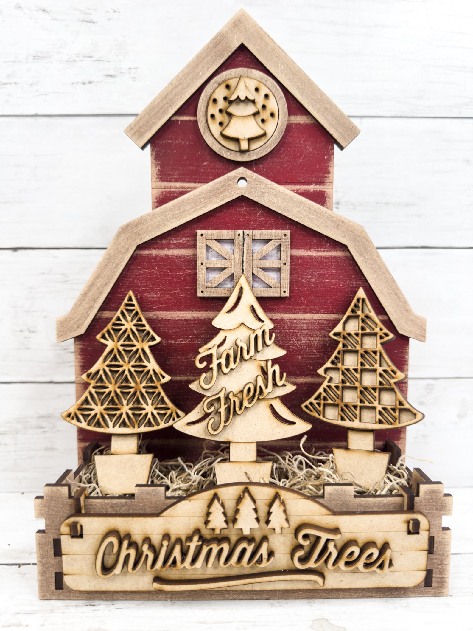 Christmas Trees Insert DIY Craft KIT Interchangeable Box Bases | Xmas ...