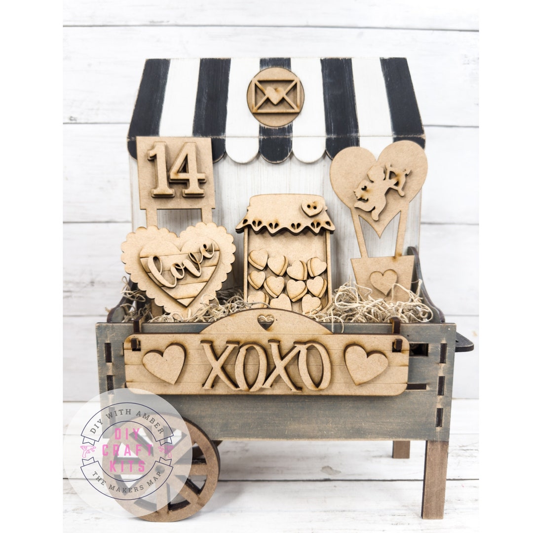 XOXO Insert for Box Interchangeable Bases DIY Valentine's Day Craft Kit ...