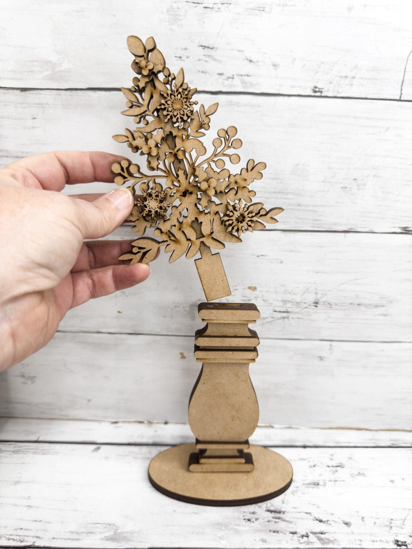 Winter Tree Insert for Interchangeable Spindle Base | DIY Craft Kit ...