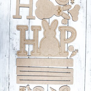 HOP Easter DIY Kit | Easter Bunny Whimsical Decor | Rabbit Spring Craft ...