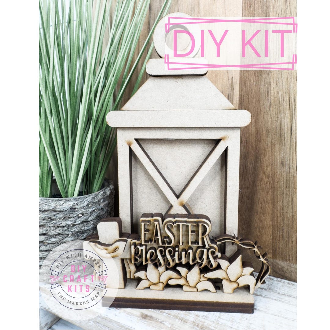 Easter Blessings Add on Insert DIY Kit | Religious Shelf Sitter | Christian Mantle Decor ...