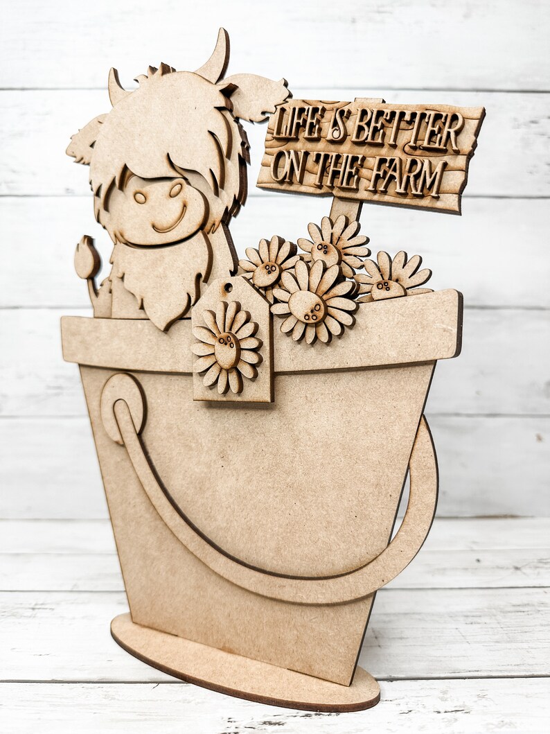 Farm Cow Insert for Interchangeable Slot Bases DIY Craft Kit | Everyday ...