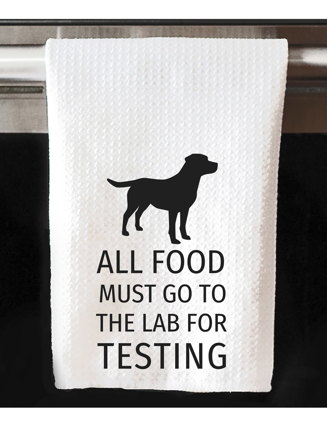 Black Labrador, Black Lab, Funny Dish Towel, Funny Kitchen Towel, Lab ...