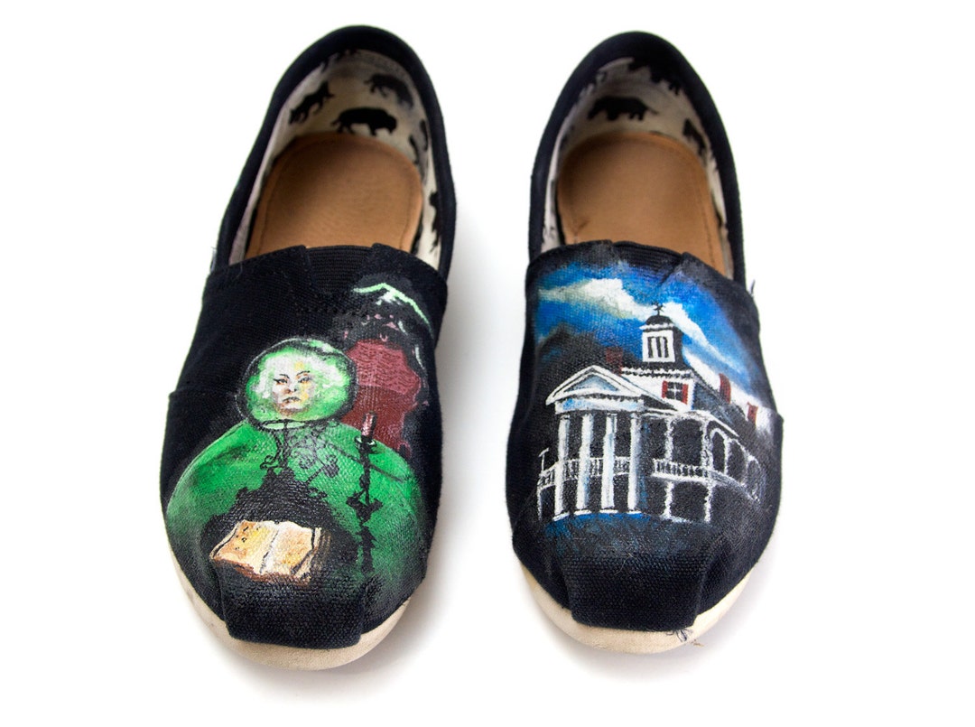Custom Hand Painted Haunted Mansion Shoes - Etsy