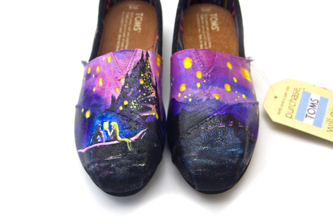 Custom Hand Painted Tangled Shoes - Etsy