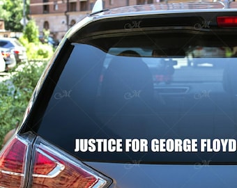 BLACK LIVES MATTER George Floyd Decal Justice for George Floyd for ...