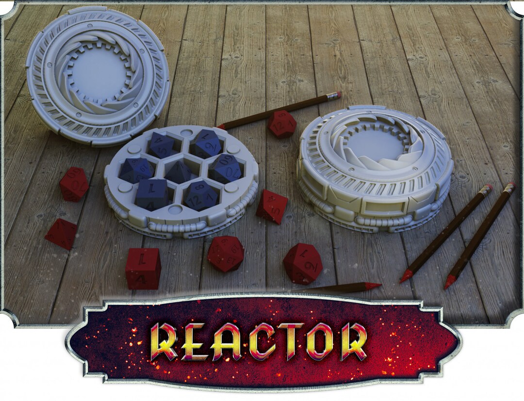Nuclear Reactor Themed Dice Case for Dnd and Tabletop RPG Board Games ...