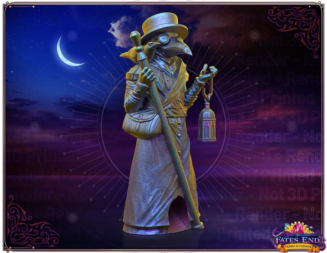 Black Plague Doctor Themed Dice Tower From Fate's End D&D TTRPG Fantasy ...