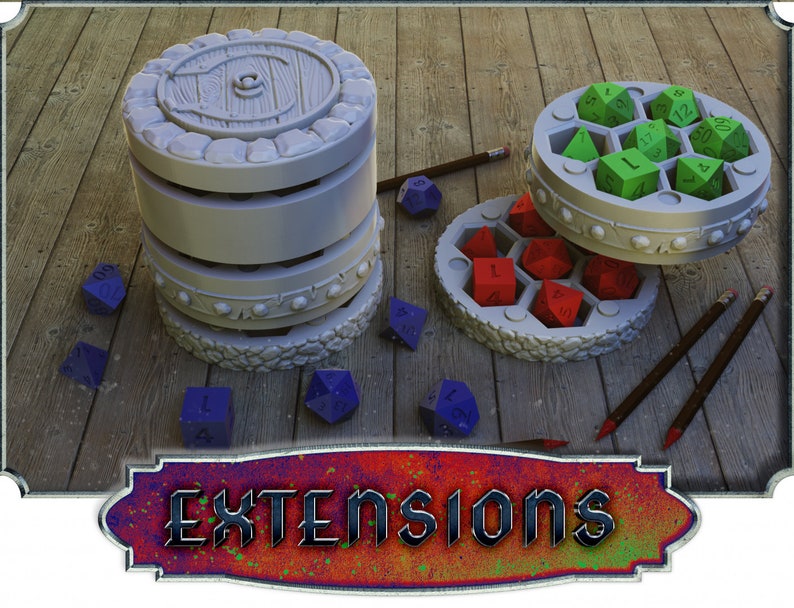 Ancient Greek Themed Dice Case for Dnd and Tabletop RPG Board Games Die ...