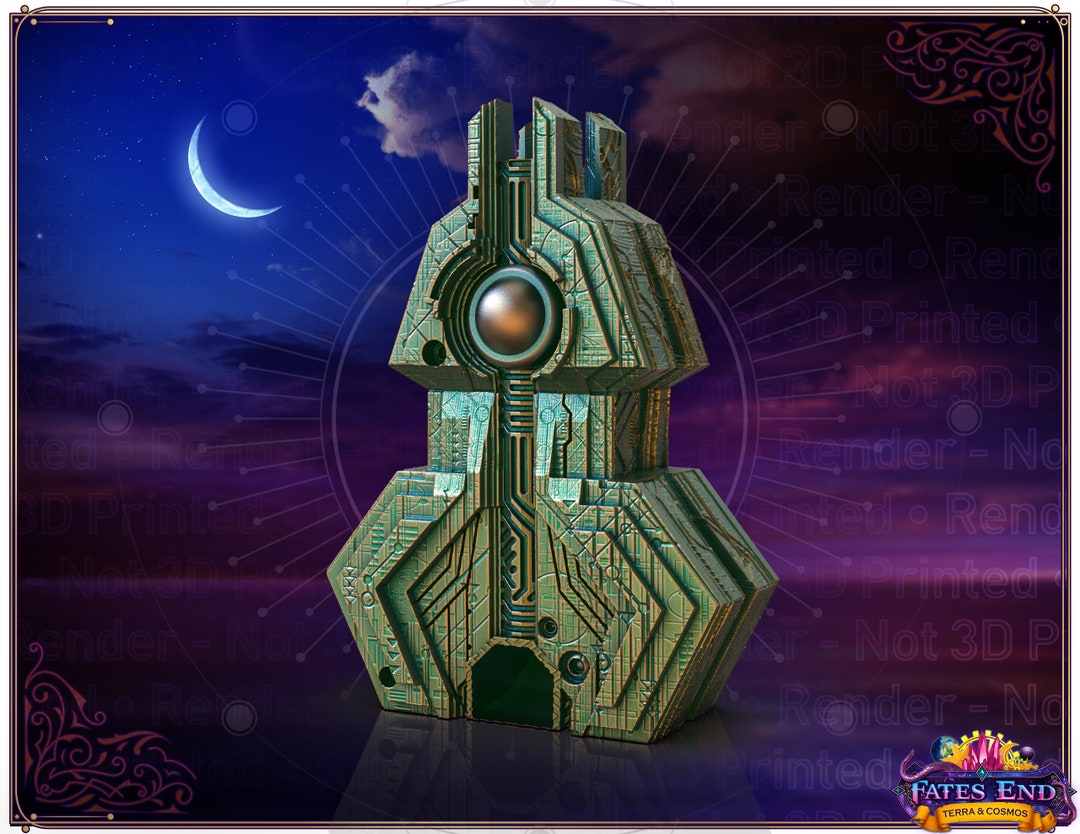 Alien Obelisk D&D Sci-fi TTRPG Dice Tower From Fate's End - Science ...