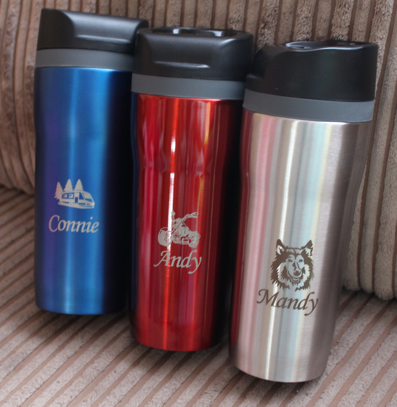 Personalised travel thermal cup 350 ml | Etsy