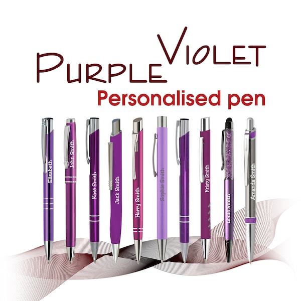 Purple Ink Pens - Etsy UK