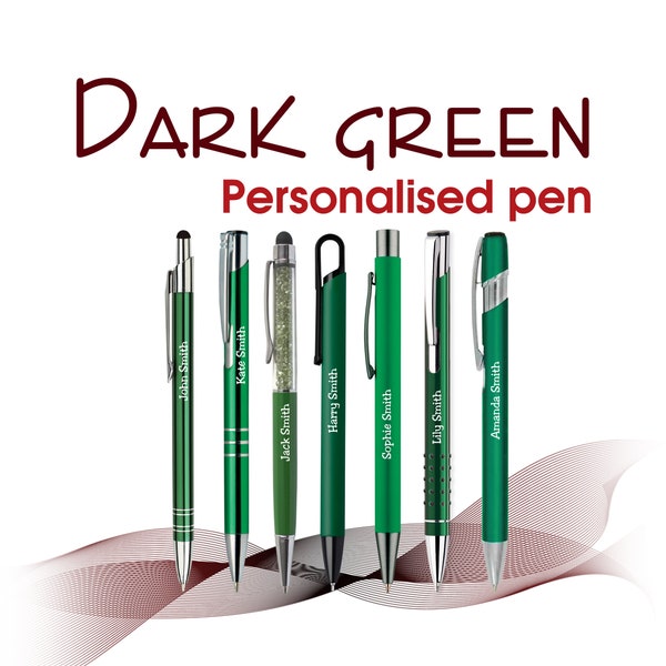 Dark Green Ink Pen - Etsy