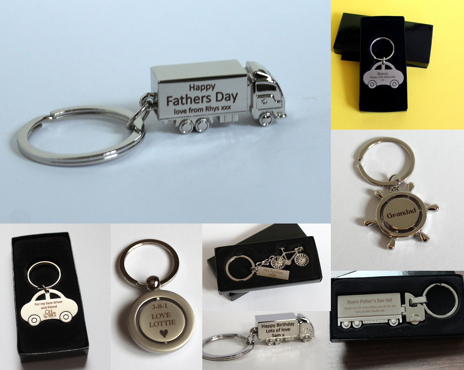 Personalised Keyring Engraved With Custom Text/logo Car | Etsy