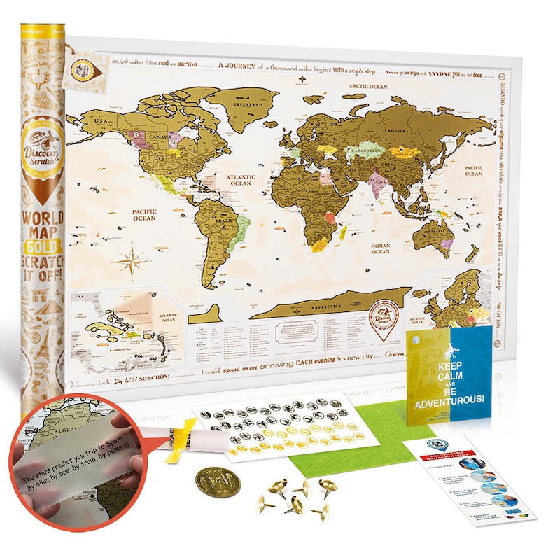 Scratch off World Map - Etsy