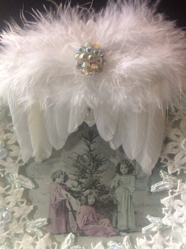 Angel Wings, Plate, Decorative Plate, Christmas Plate, Christmas Decor ...