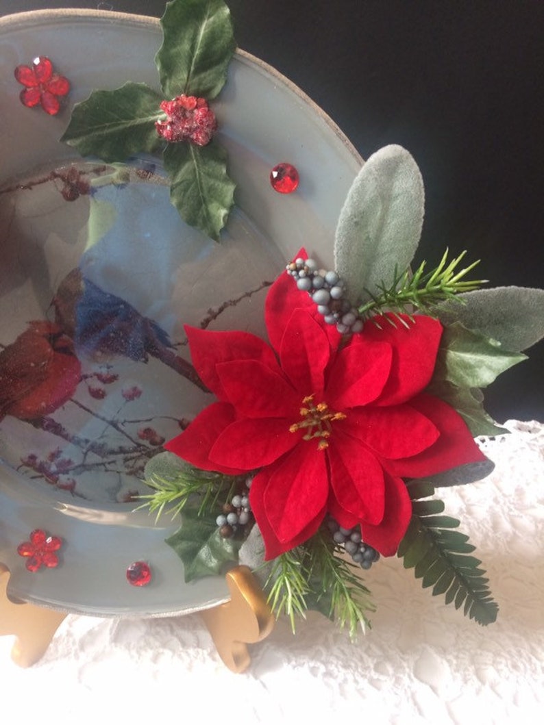 Christmas, Decorative Plate, Christmas Decor, Christmas Plate, Glass ...