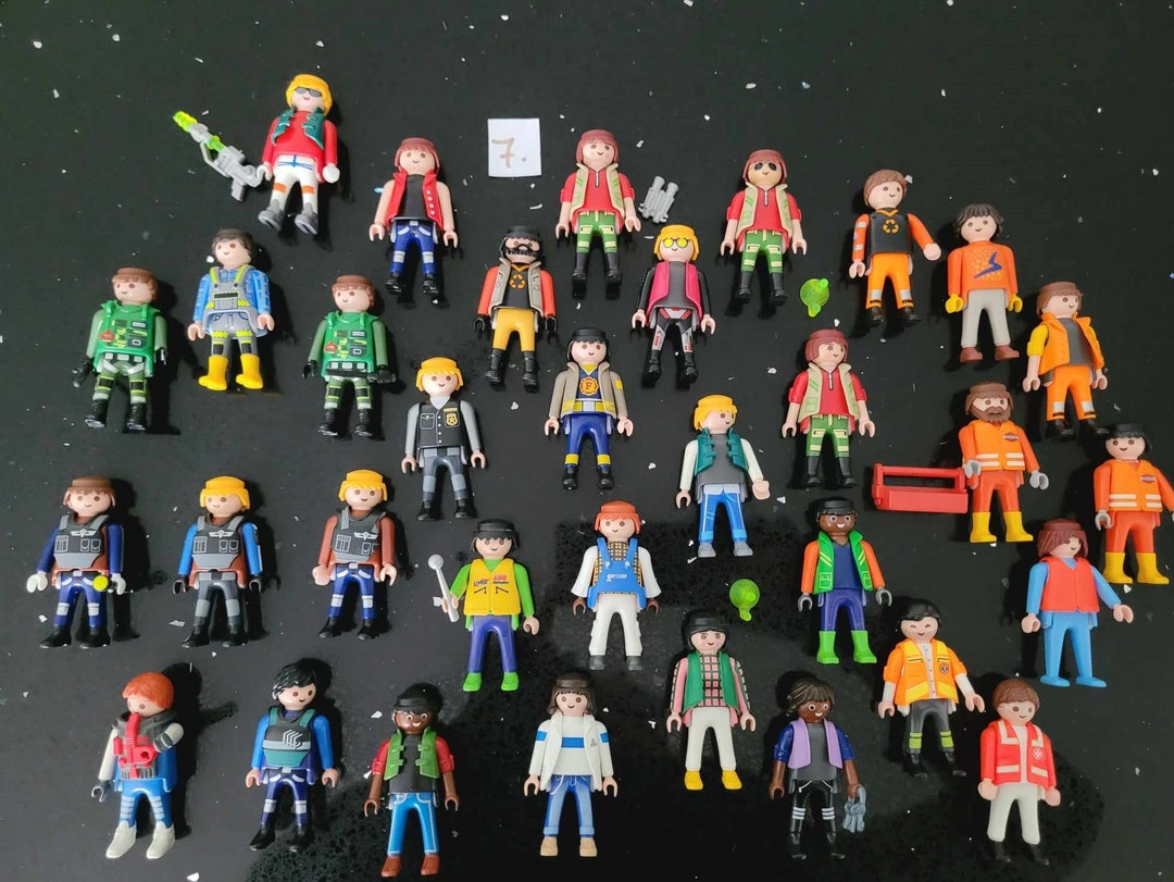 PLAYMOBIL Vintage 1990s CHARACTERS Construction and Factory WORKERS ...