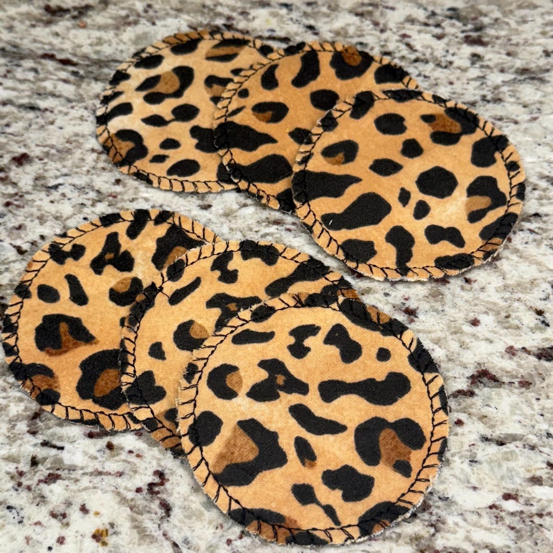 Flannel Reusable Face Rounds/makeup Remover Pads Set of 6 - Etsy