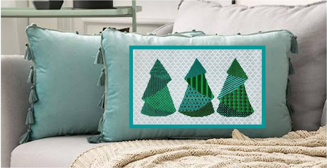 A Trio of Trees - Winter Tree Design GUIDE INCLUDED - Etsy