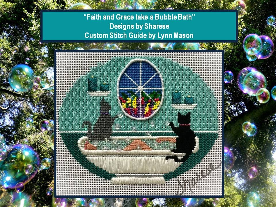 Faith and Grace Bubble Bath Stitch Guide | Etsy