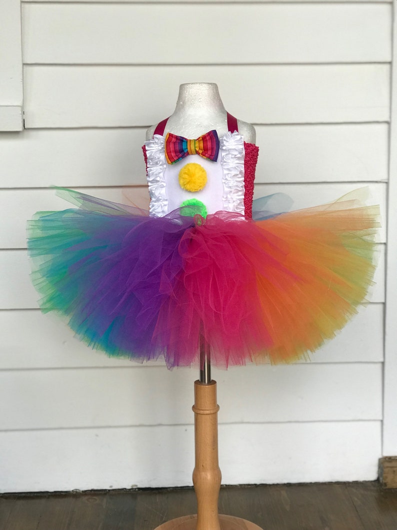 CLOWN Clown Costume Clown Tutu Clown Tutu Dress Clown - Etsy