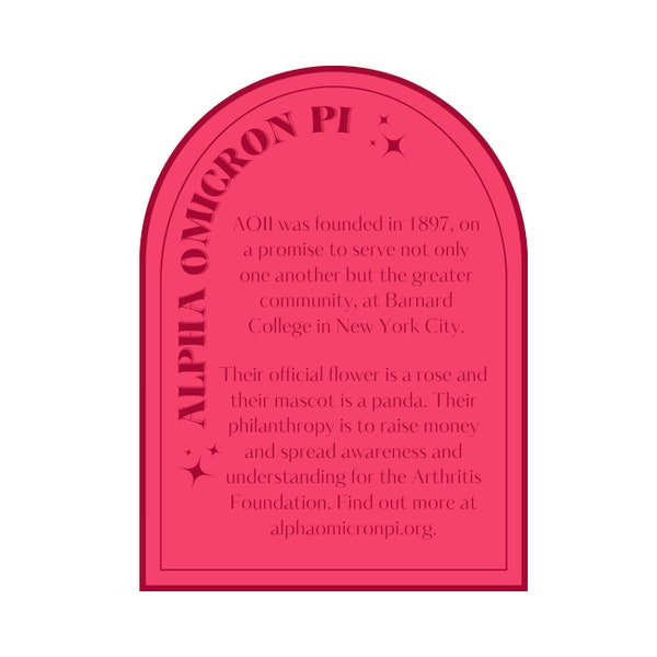 Alpha Omicron Pi - Etsy