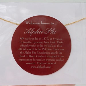 Alpha Phi Aphi Sorority Letter Necklace - Etsy