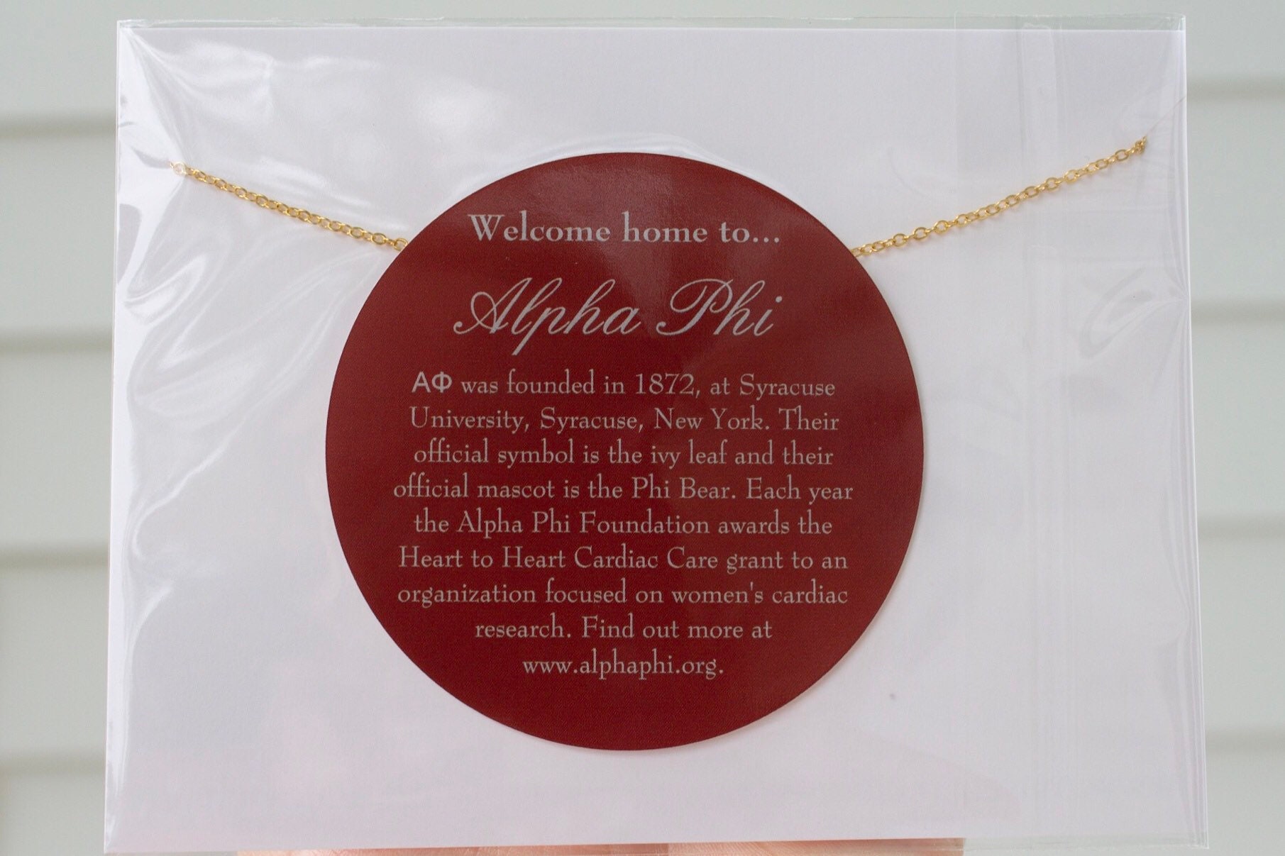 Alpha Phi Aphi Sorority Letter Necklace - Etsy