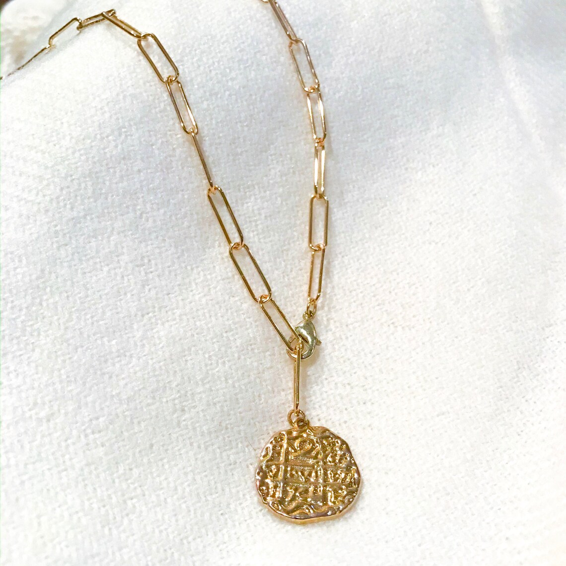 Cassandra Giselle Coin Necklace - Etsy