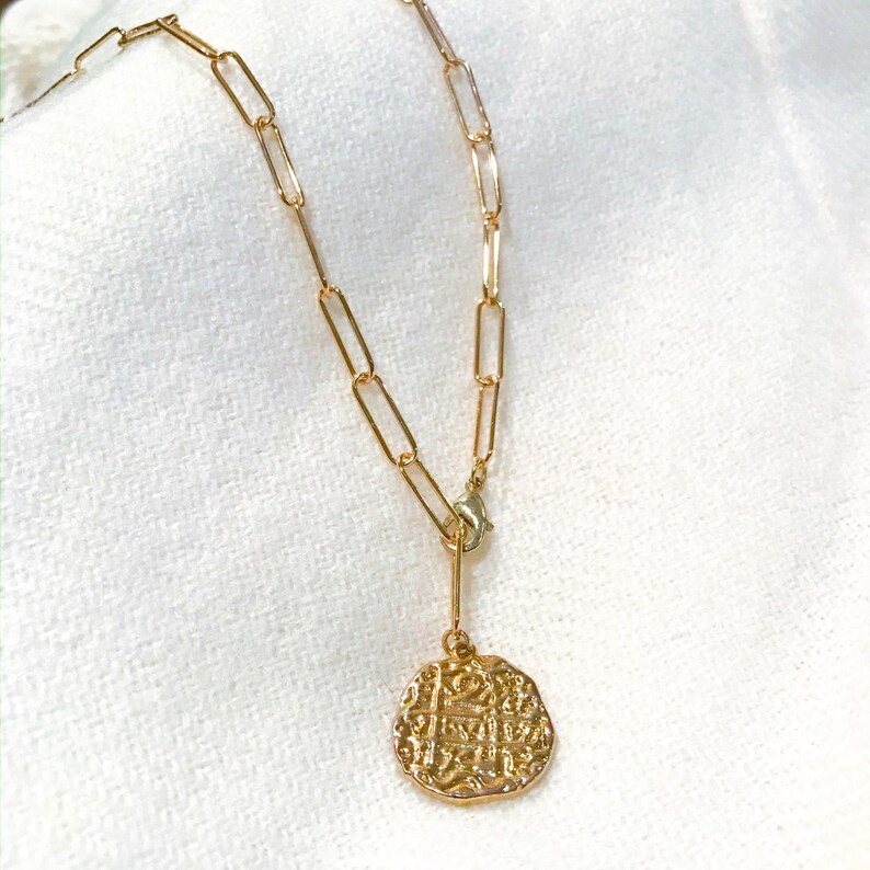 Cassandra Giselle Coin Necklace - Etsy